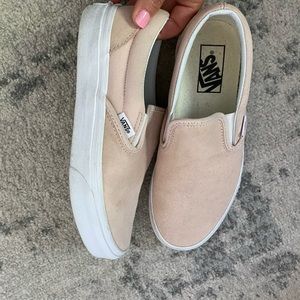 Vans | Shoes | Light Pink Suede Vans | Poshmark